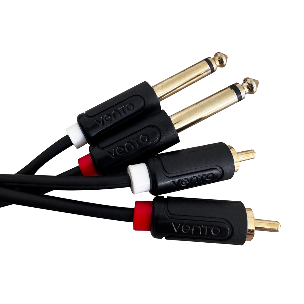 Extensión de Audio RCA a Plug 1/4" – Vento WORK2RCA, 2 m